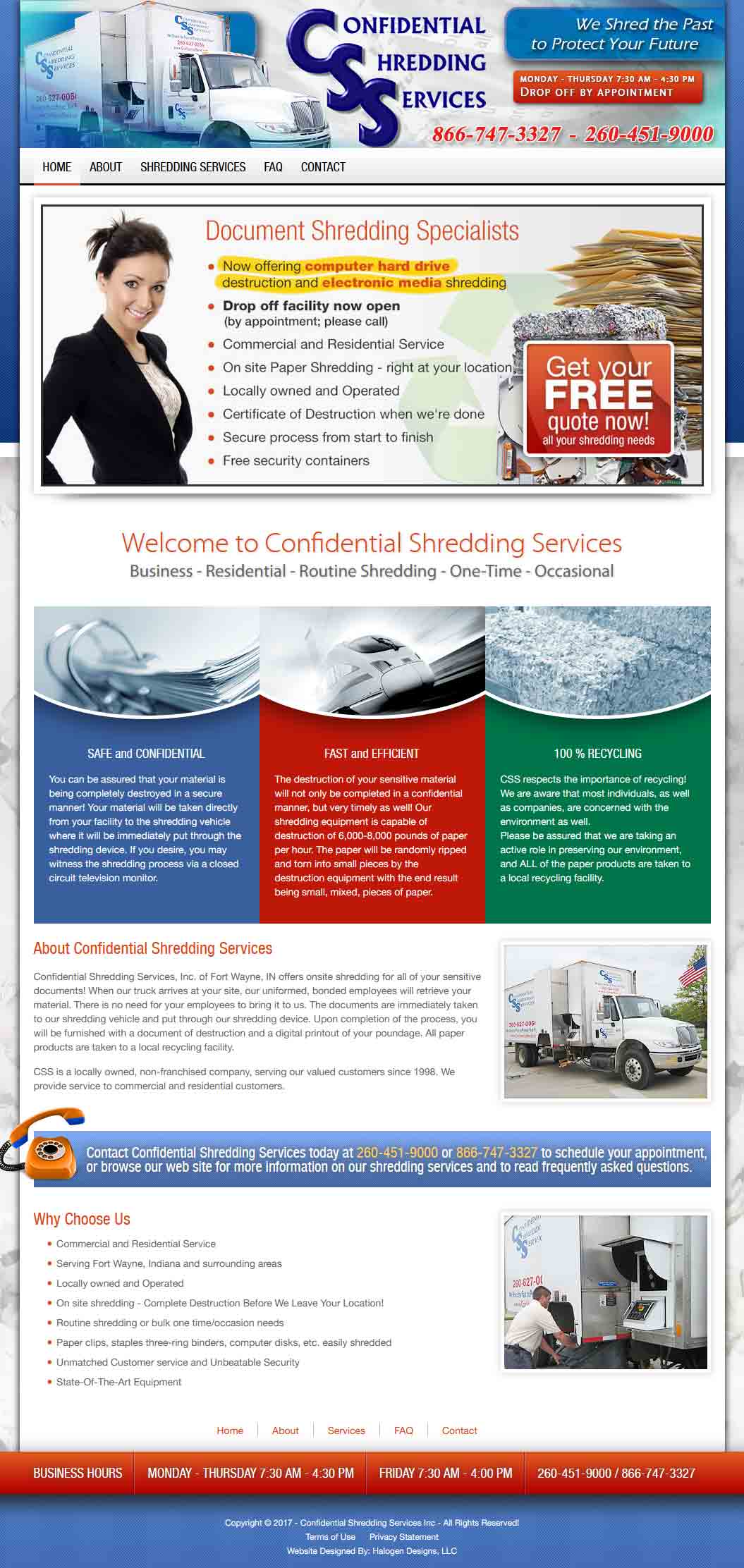 Confidential Shredding Services - Halogen Designs