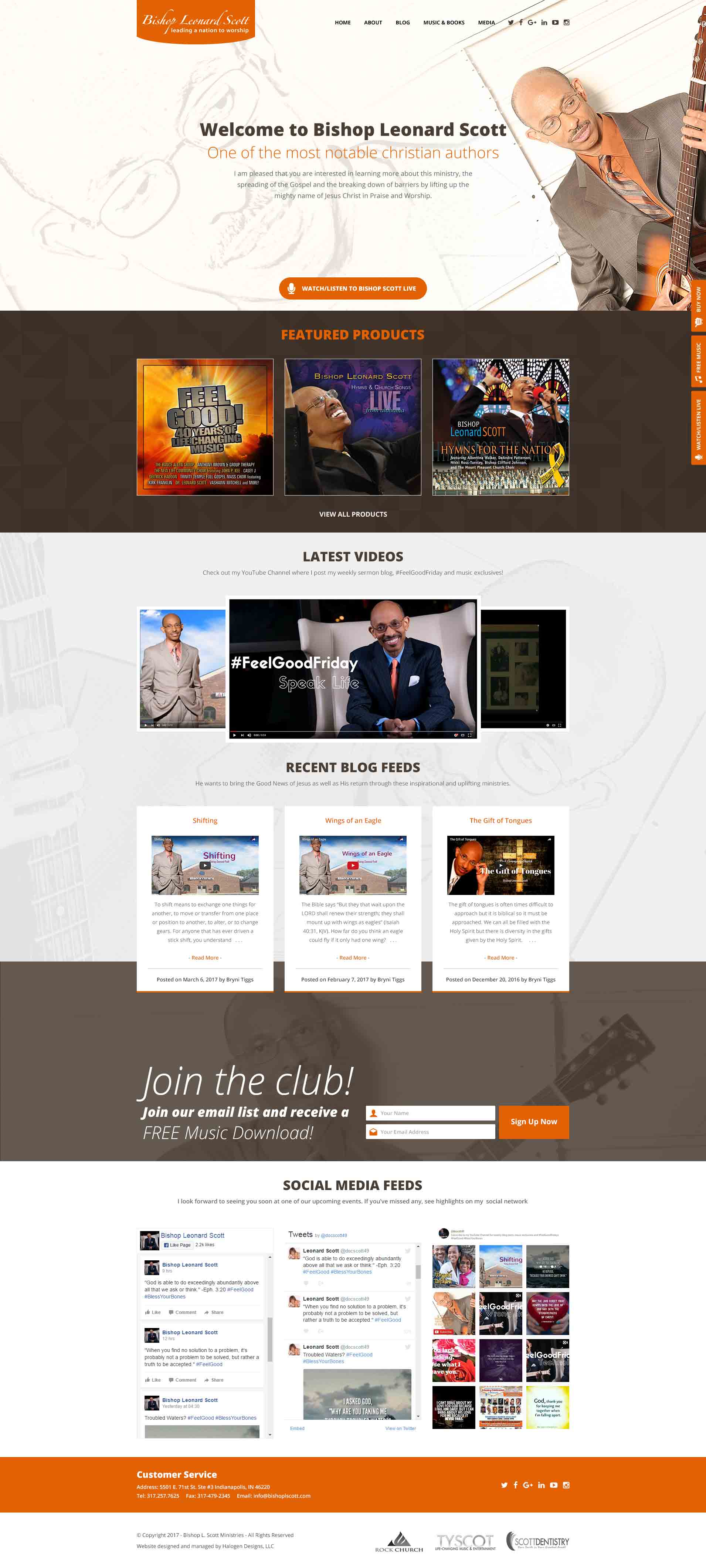 Bishop Leonard Scott - Halogen Designs